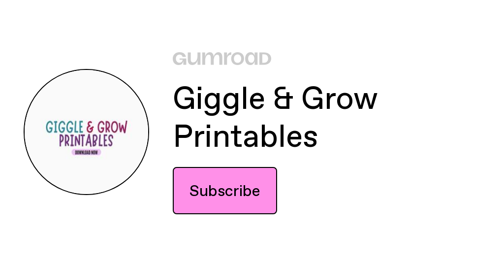 Giggle & Grow Printables