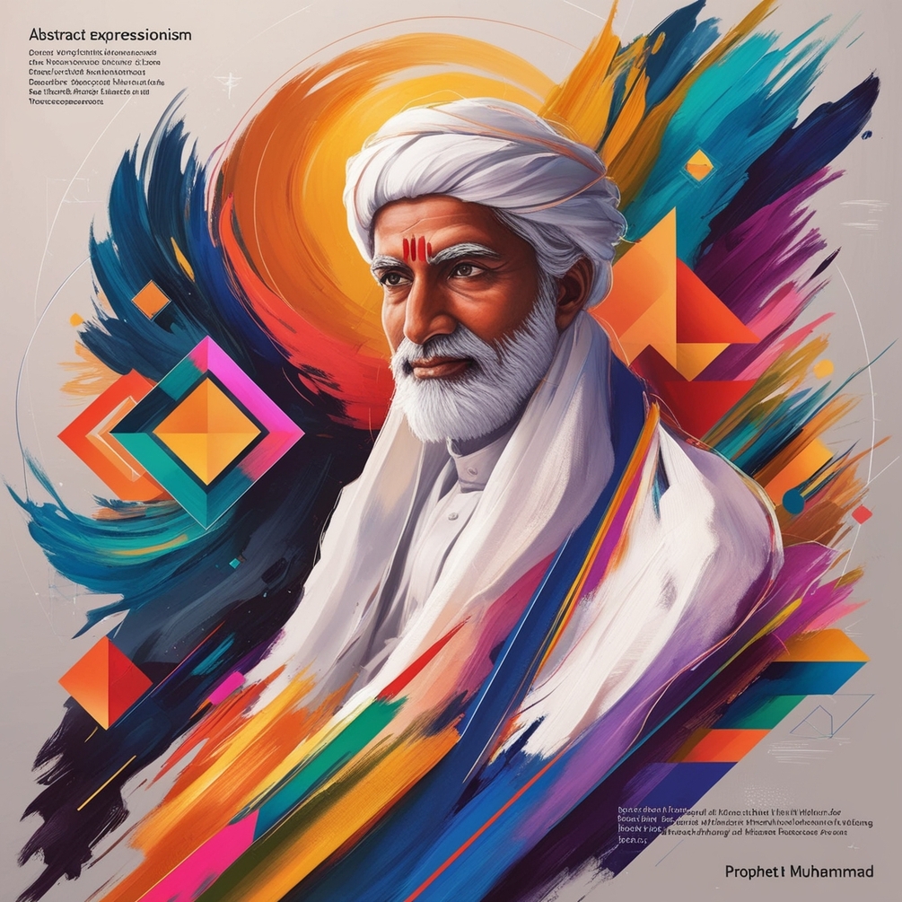 🌟Ethereal Abstract Expression Images of Prophet Muhammad🌟