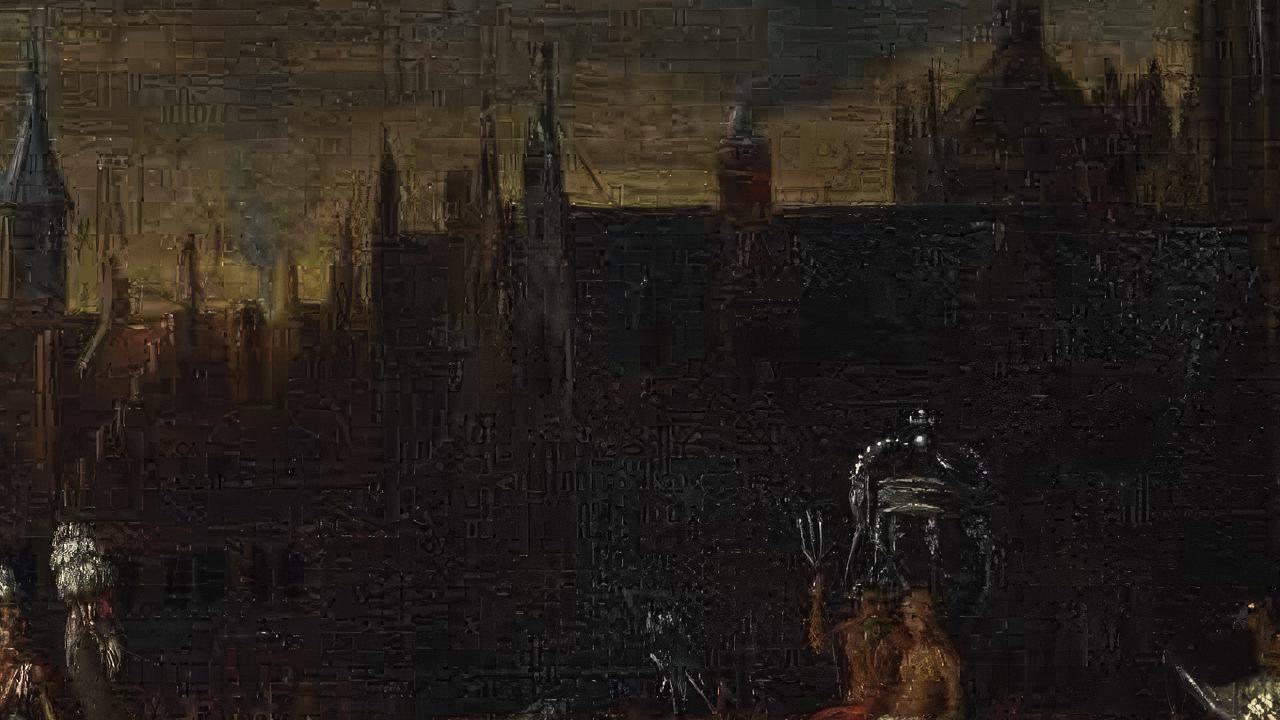 The Ommegang in Antwerp at the Meir by Alexander van Bredael