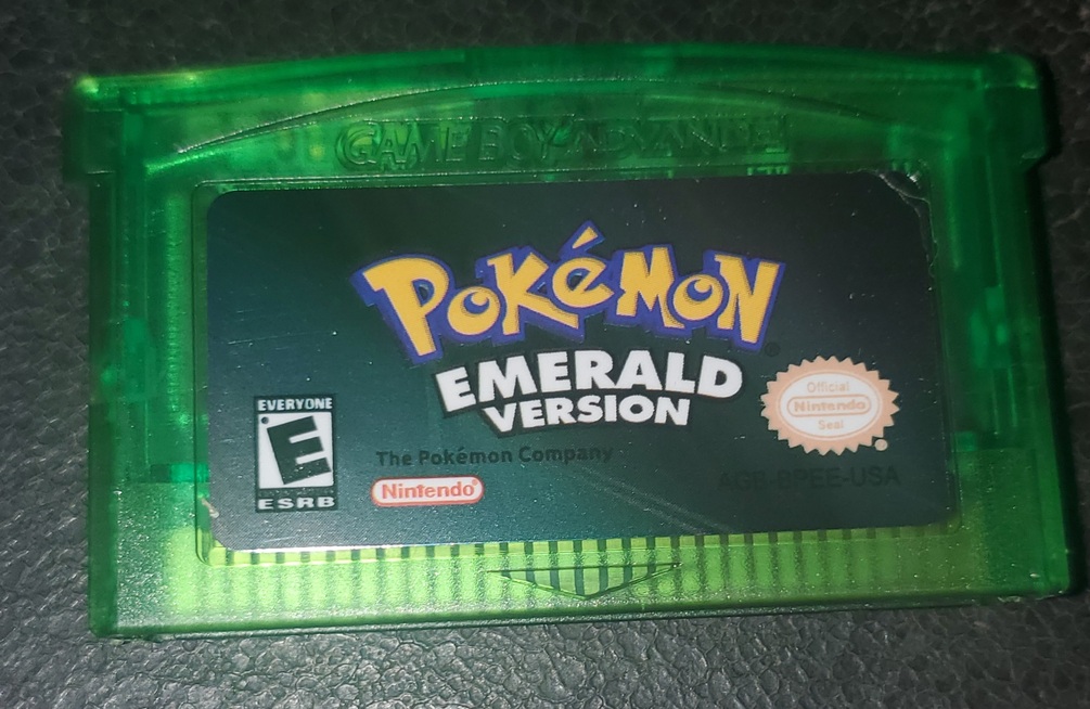 Pokemon Emerald GBA Video Game Cartridge Nintendo Game Boy Advance