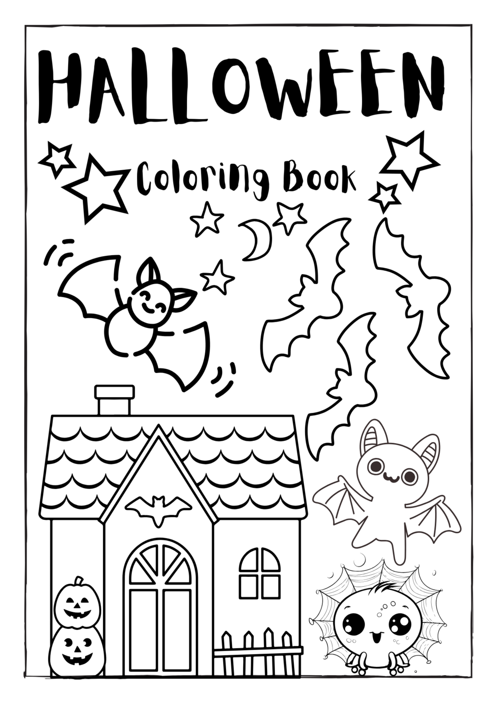 Halloween Colouring Book for Kids