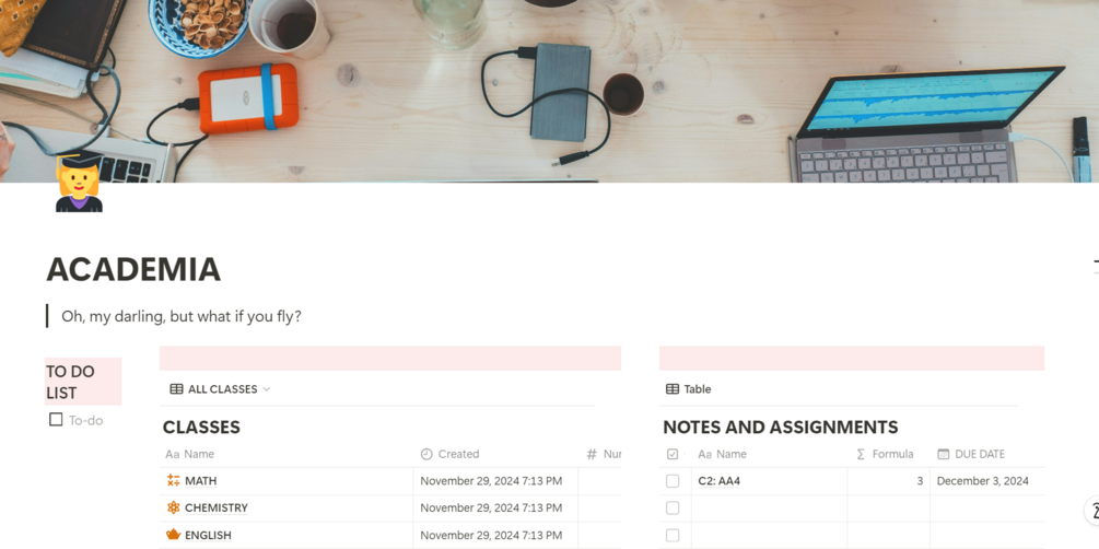The Ultimate Student Dashboard For Notion