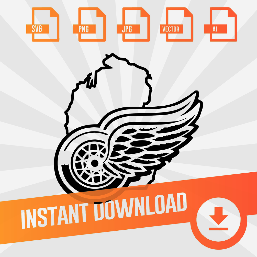 Detroit Red Wings SVG cut File