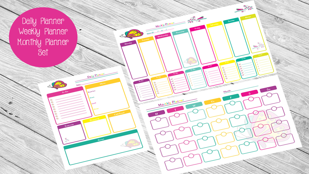 Daily/Weekly/Monthly Personal Planner