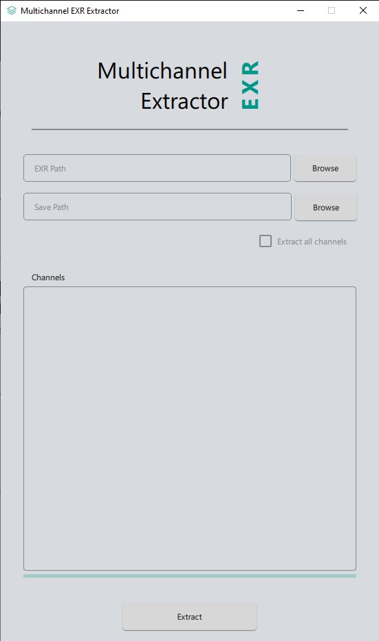 Multichannel EXR Extractor