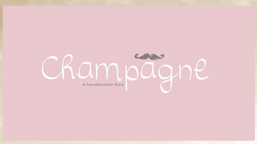 Champagne font