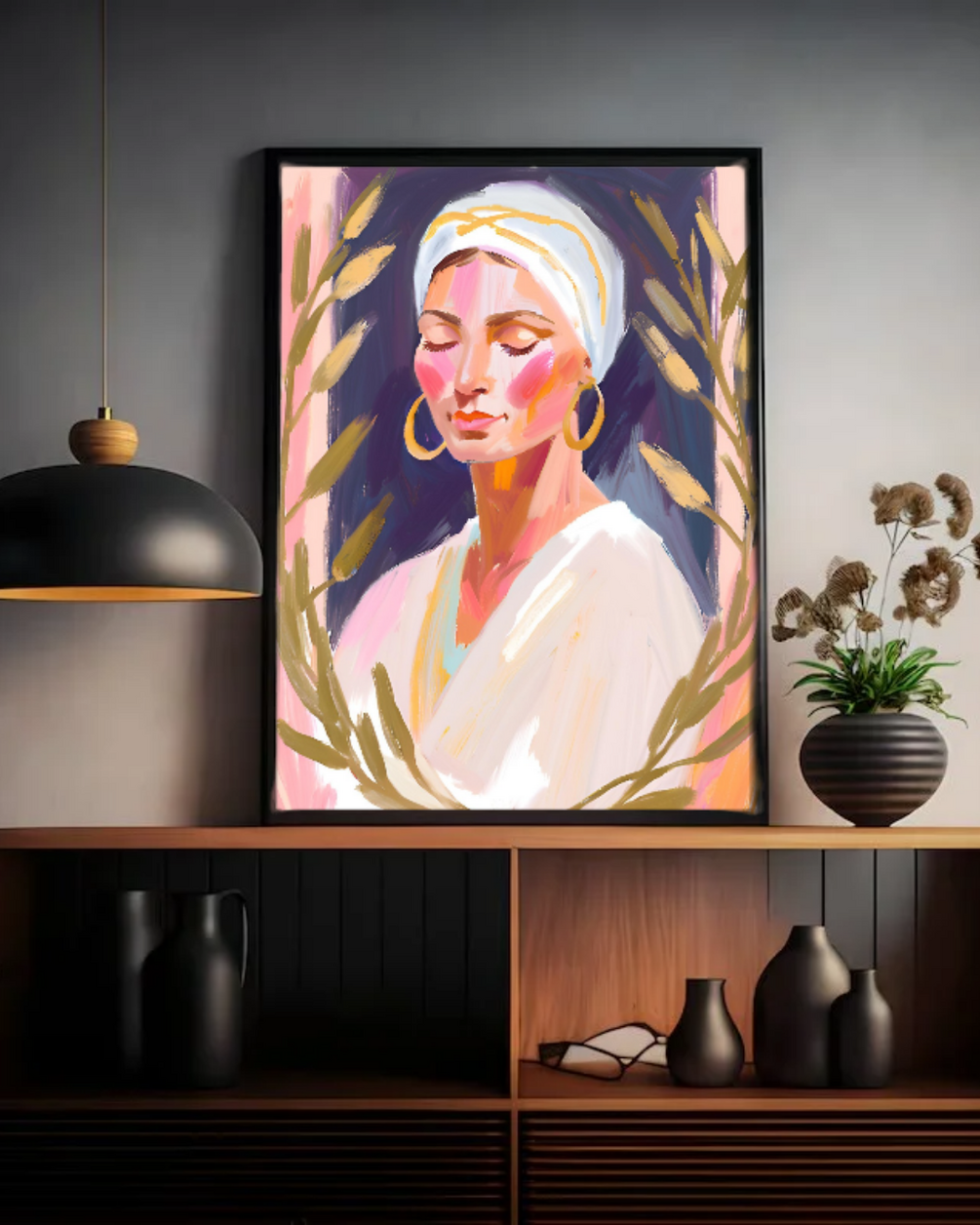 Divine Light Spiritual Wall Art Bundle | Meditative Boho Goddess Prints ...