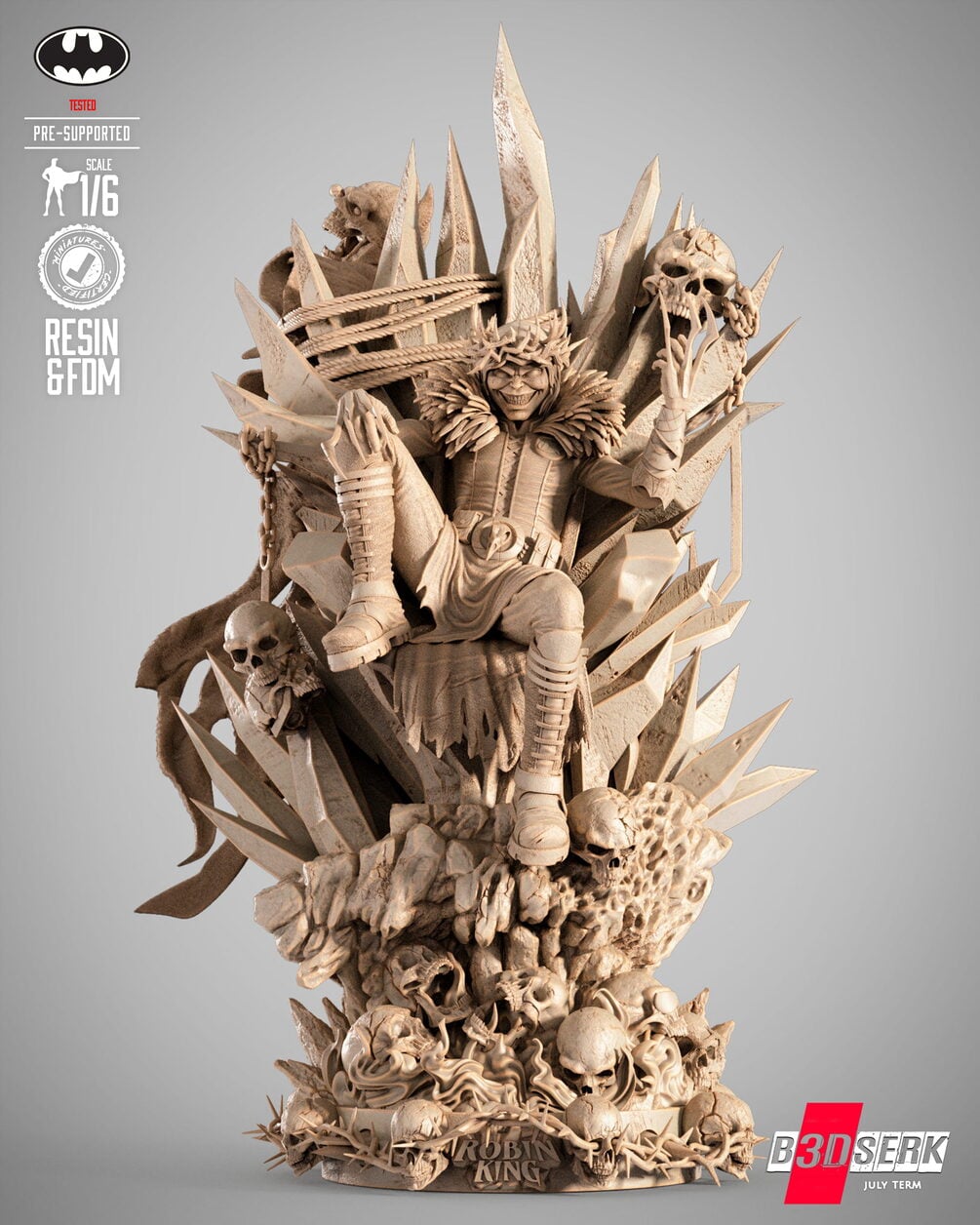 B3DSERK July Term 2025 Robin King Sculpture ready for printing