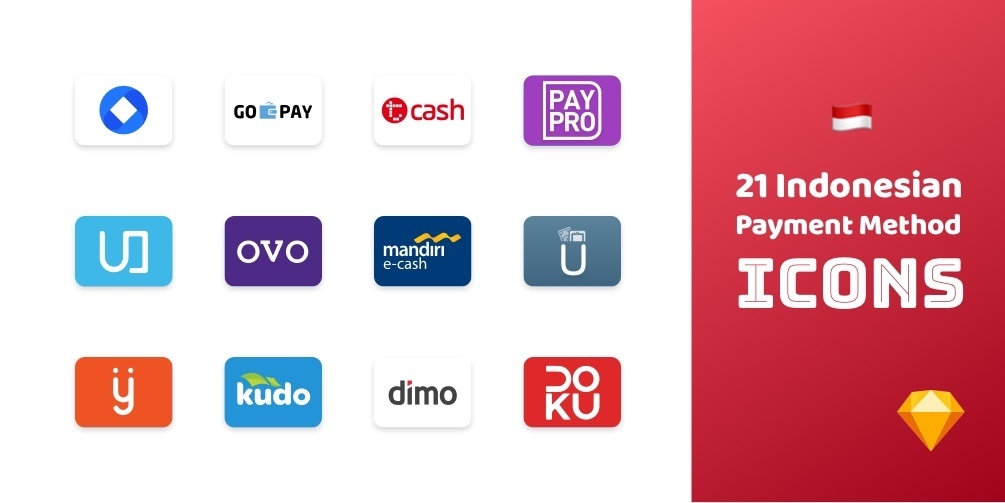 [Sketch] Indonesian Payment Method Icons