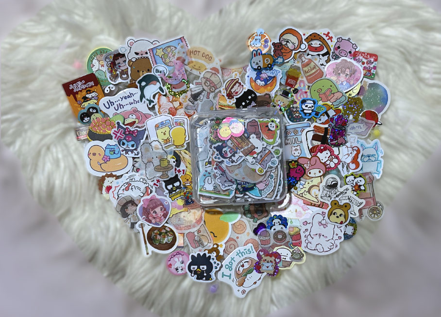 -100pc Sticker Flake Journal Kit-