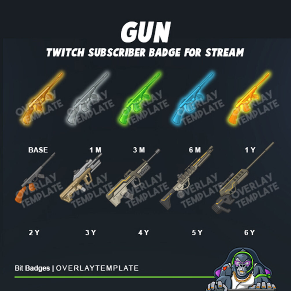 Gun -Bit Badges