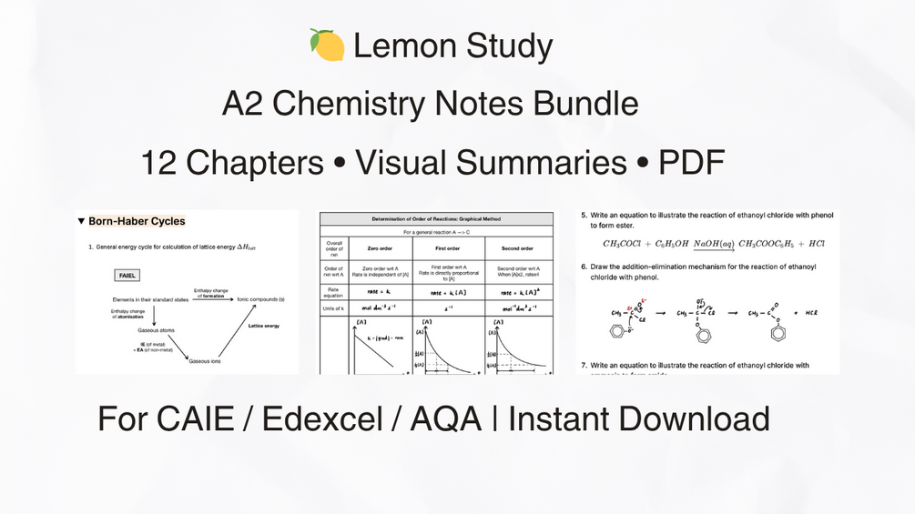 A2-Level Chemistry Revision Bundle