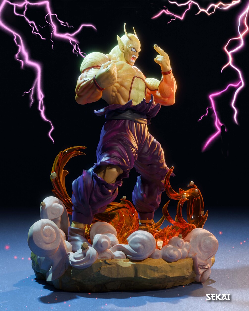 Super Piccolo Sculpture and Bust - Sekai 3D Models - Tested and Ready ...