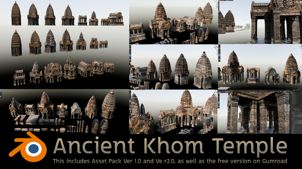 Ancient Khom Temples (Full Asset Pack)