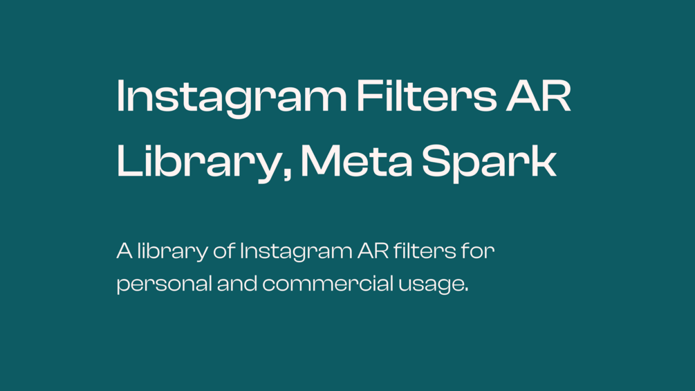 Instagram AR Filters Library for Meta Spark Studio
