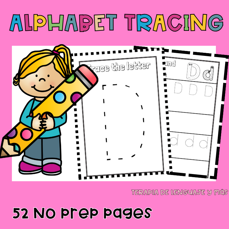52 Pages of Alphabet Tracing and Writing: Master the ABCs with Fun ...