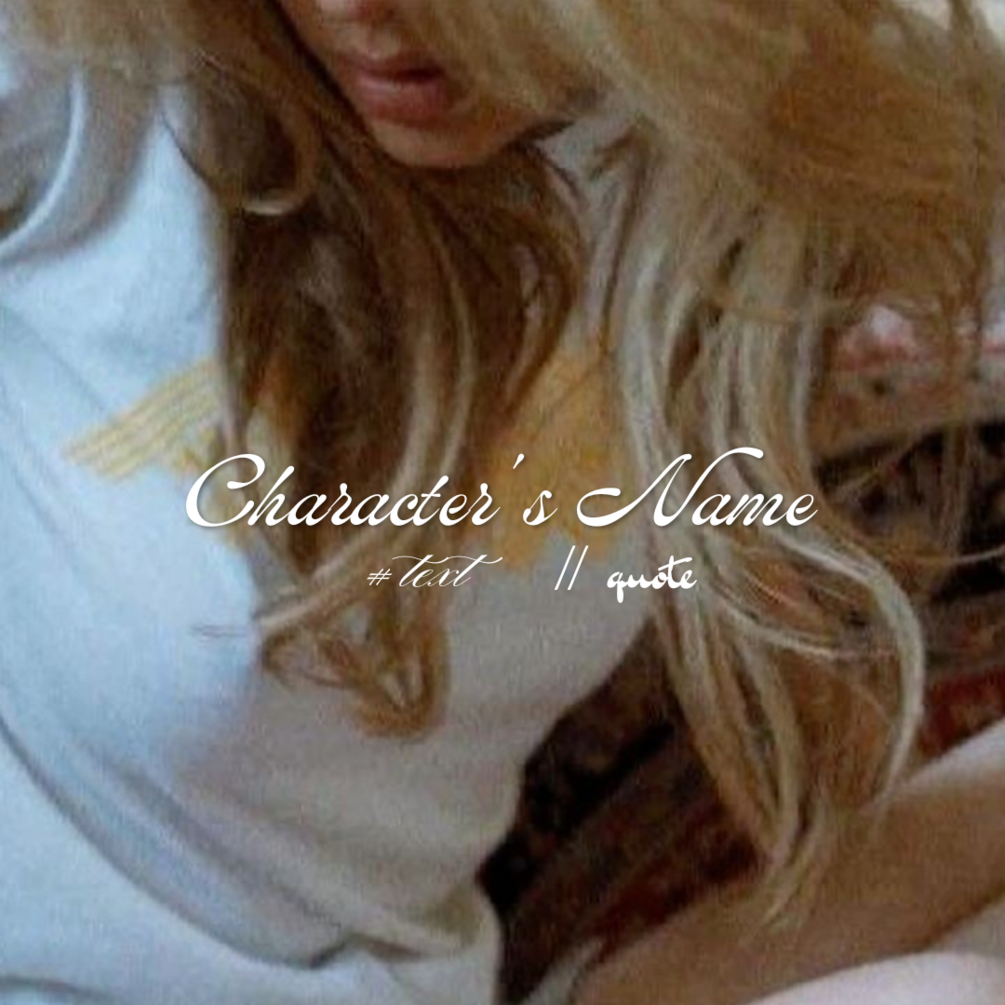 Simple character template