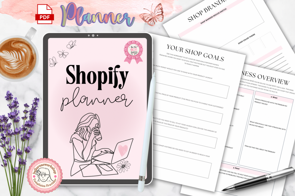 Shopify Business Planner PDF, Shopify Success Planner, Shopify Planner ...