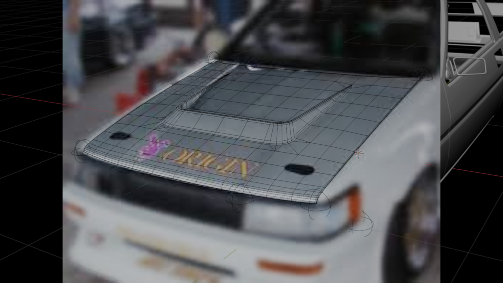 (GT7) Toyota AE86 Origin Lab Type-1 Hood