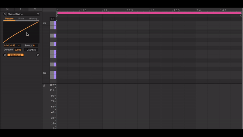 Phase Pattern MIDI Generator
