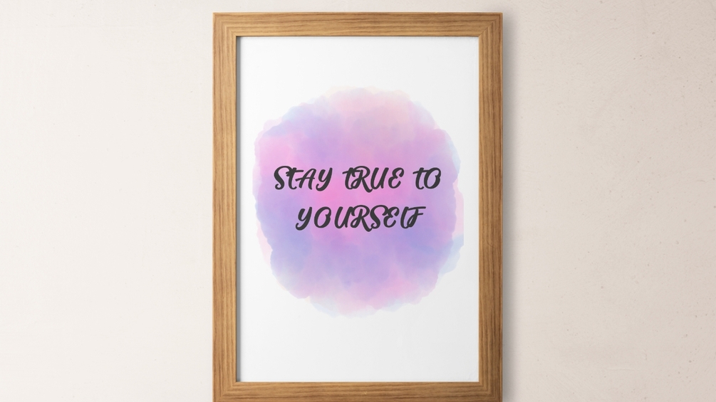 "Stay True To Yourself" Quote, Digital Print, Digital Quote, Wall Art