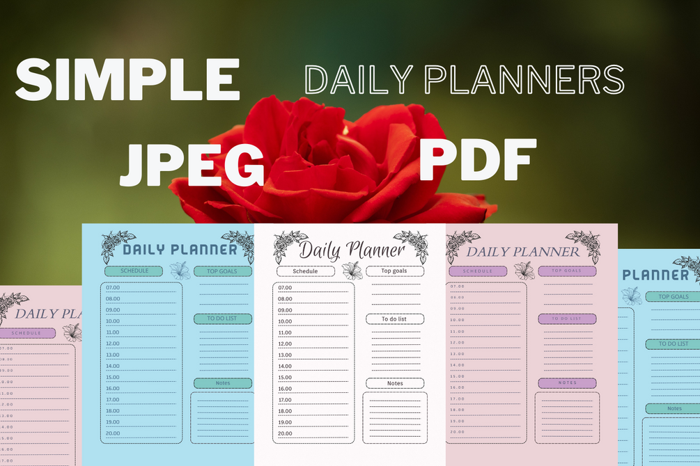 best simplest Daily planner freebie 25,free planners