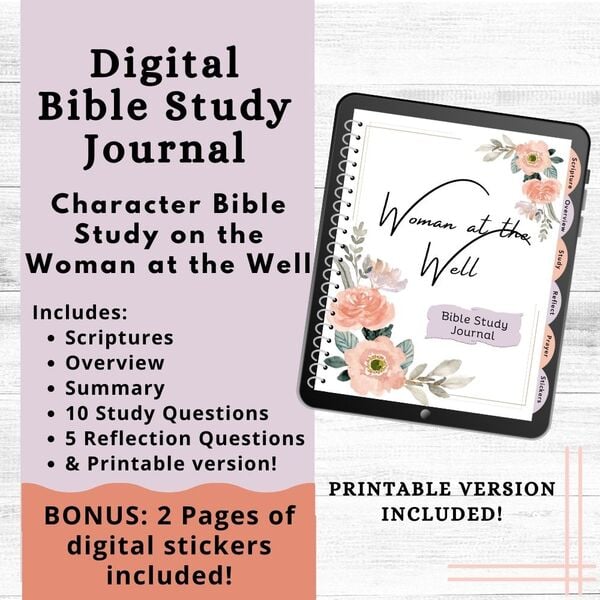 Digital Character Bible Study Journal Bundle 1