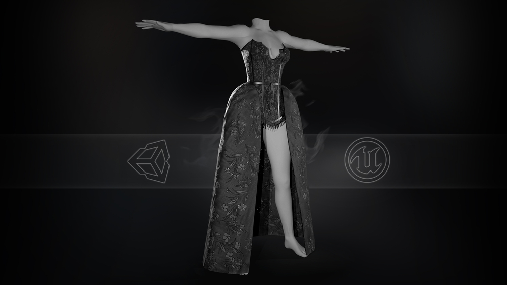 Black Dress-3D Model