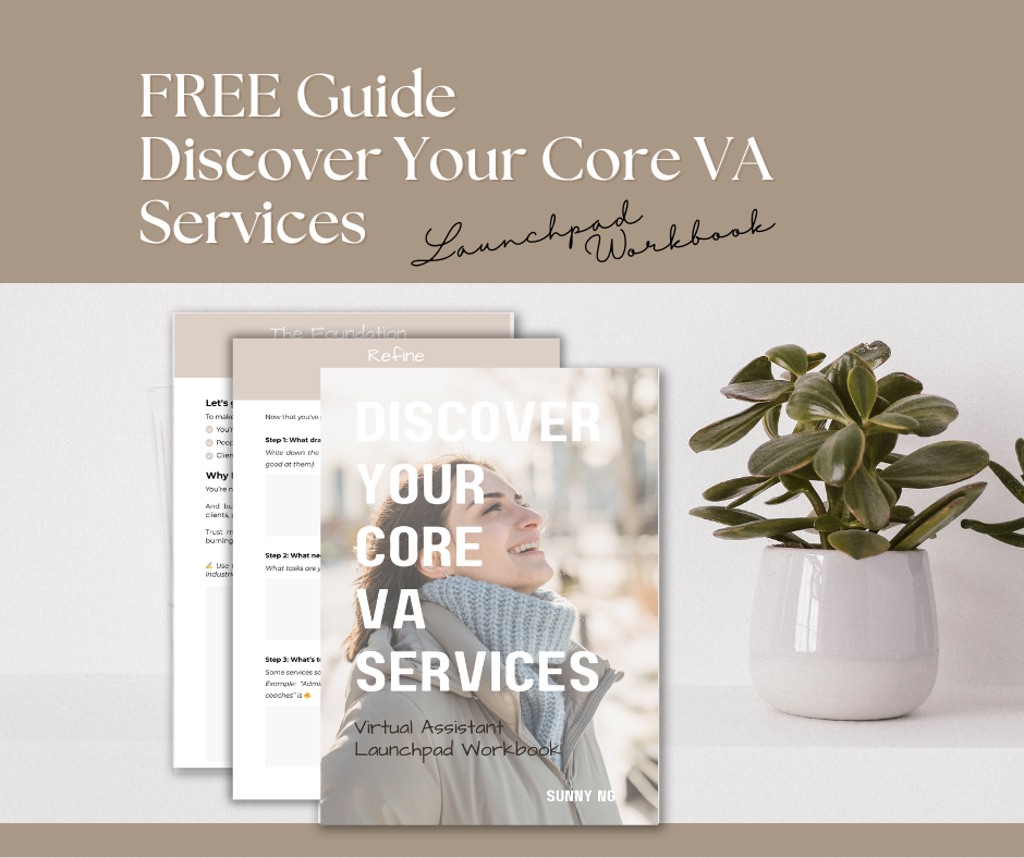 Free Discover Your Core Va Services Virtual Assistant Launchpad Workbook