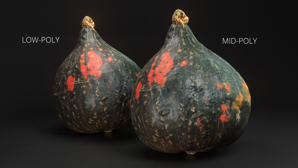 Exotic pumpkin game-ready photoscan 01