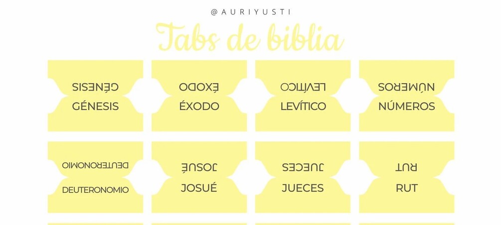 Pestañas para Biblias / Bible tabs - Color Sólido ACS11