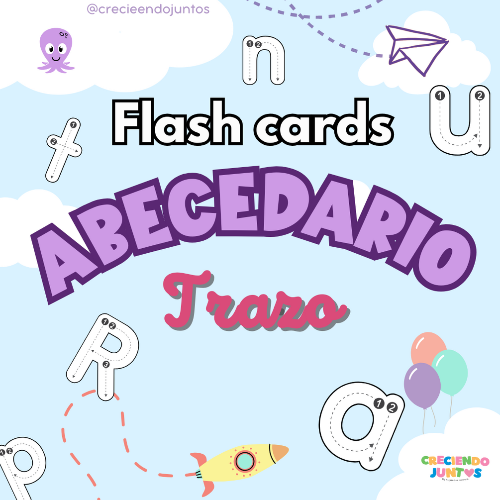 Flashcards de Trazo del Abecedario