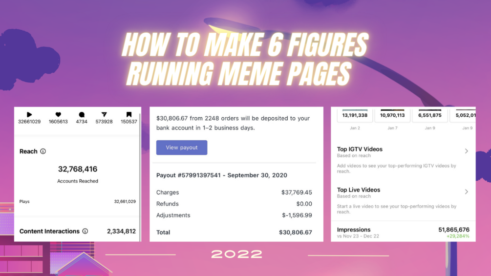 How To Make Six Figures Running Meme Pages