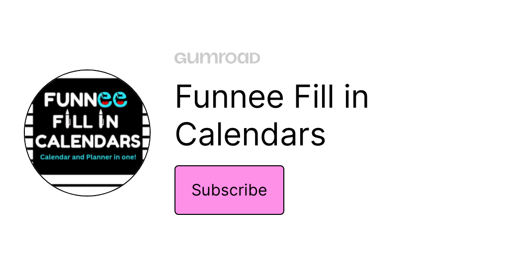 Funnee Fill in Calendars