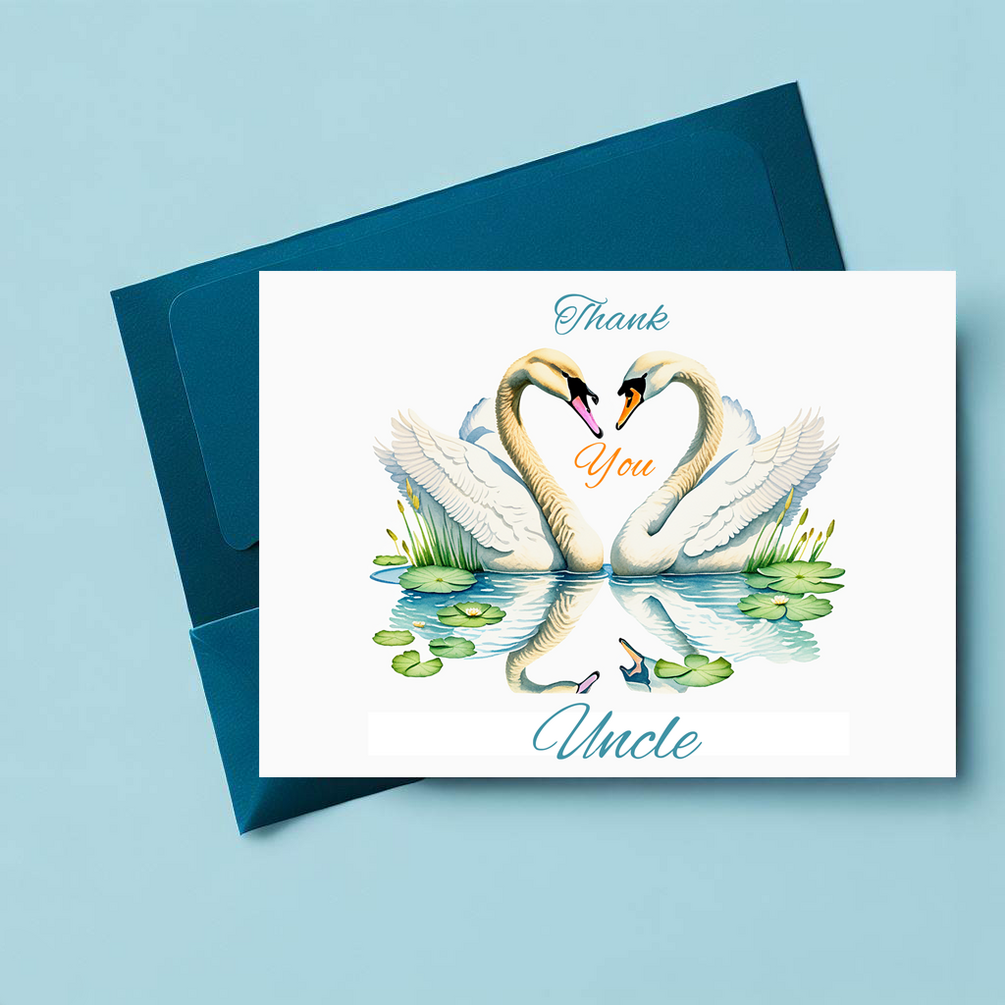 Uncle Thank You, Card, | Printable Download | Family Gratitude ...