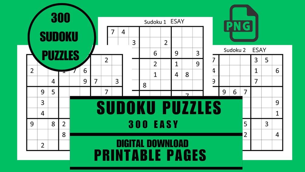 300 Sudoku Puzzle Easy