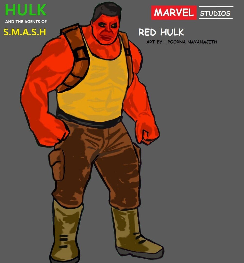 MARVEL VS DC_05_RED HULK (THUNDERBOLT ROSS)_HULK AND THE AGENTS OF S.M ...