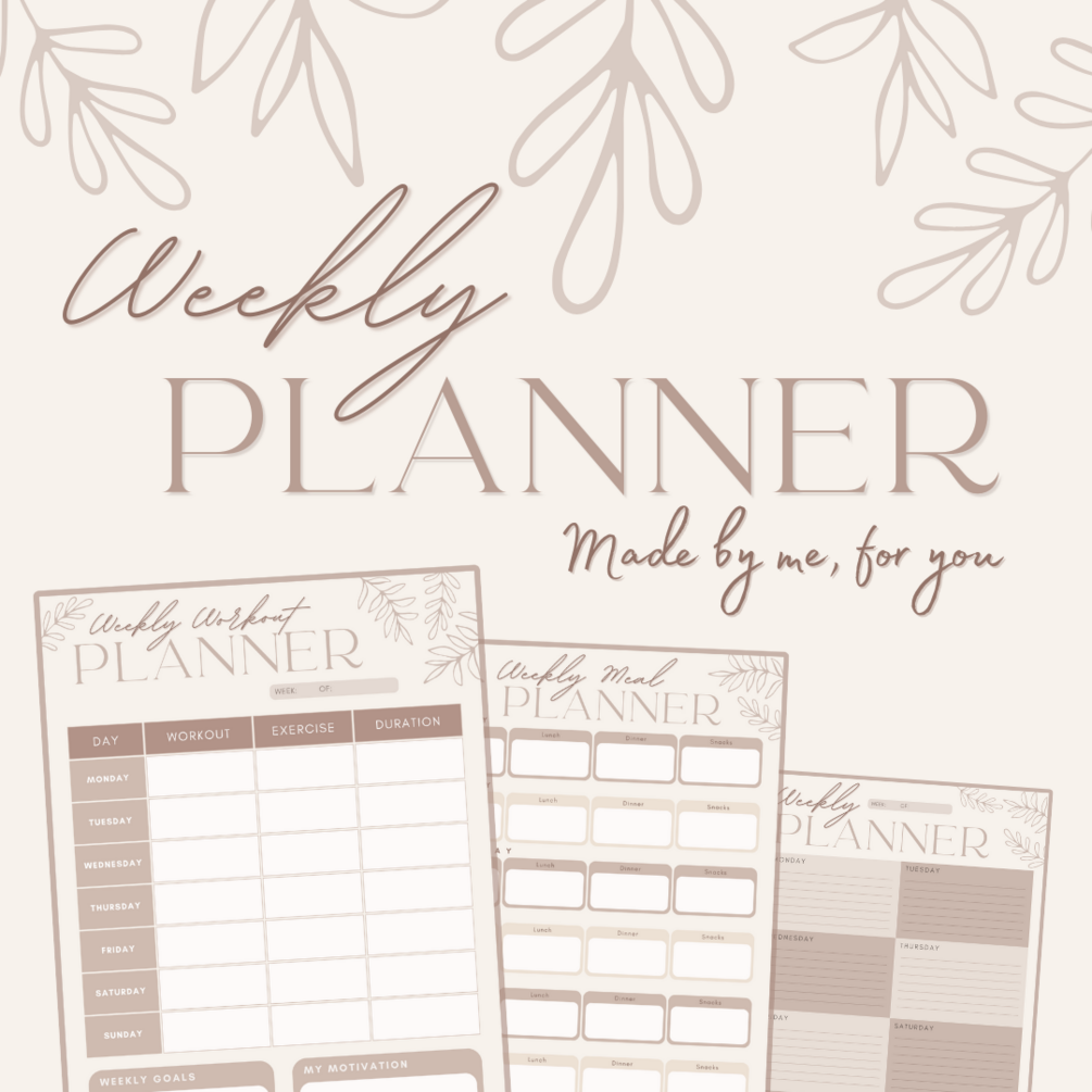Weekly Planner Template | Download and Printable
