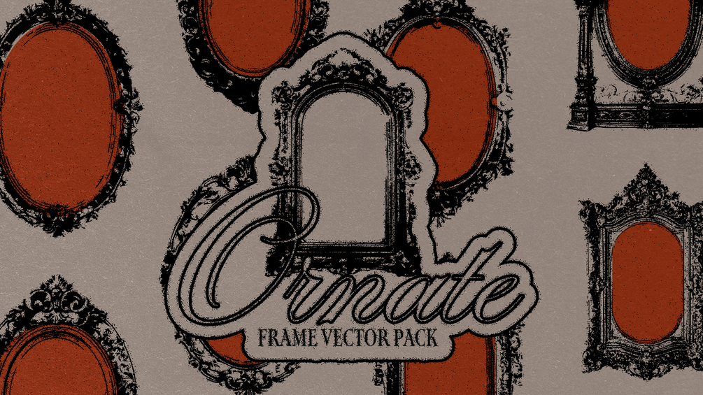 Ornate Frame Vector Pack - 19 Elegant Designs for Creative Projects