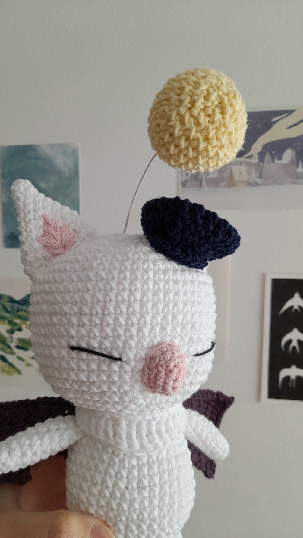 Final Fantasy XIV Moogle Amigurumi Pattern