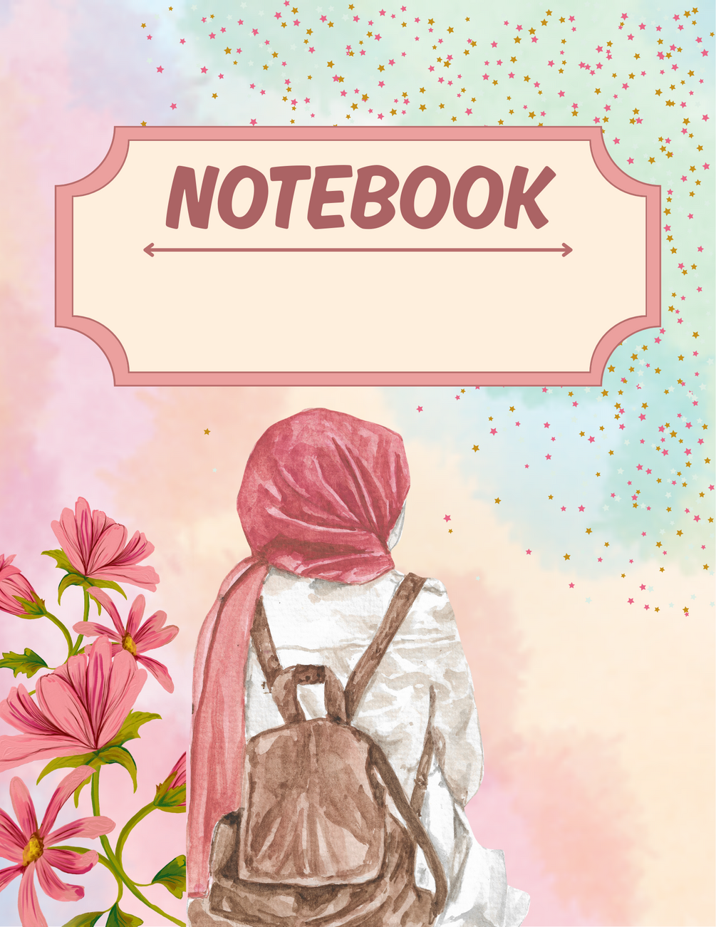 Dream Blossom Notebook – Watercolor Floral Design