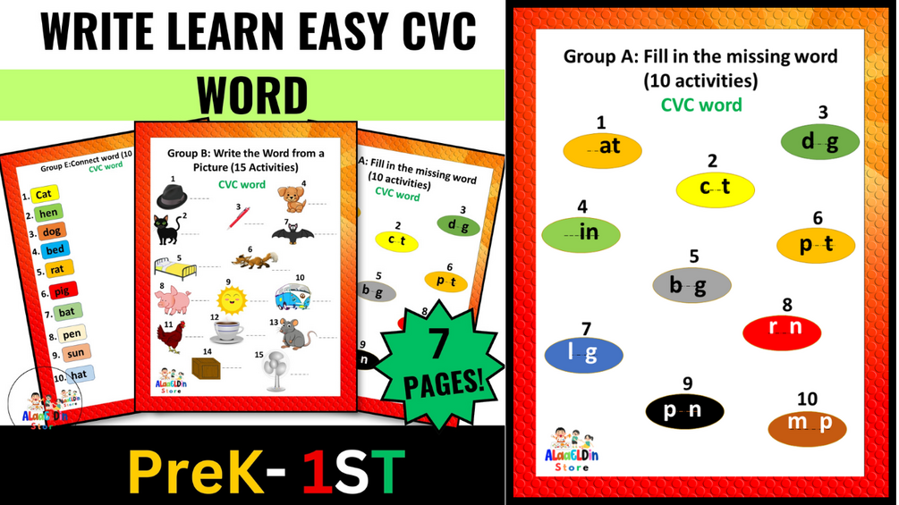 Fun With Cvc Words Hands On Writing Practice