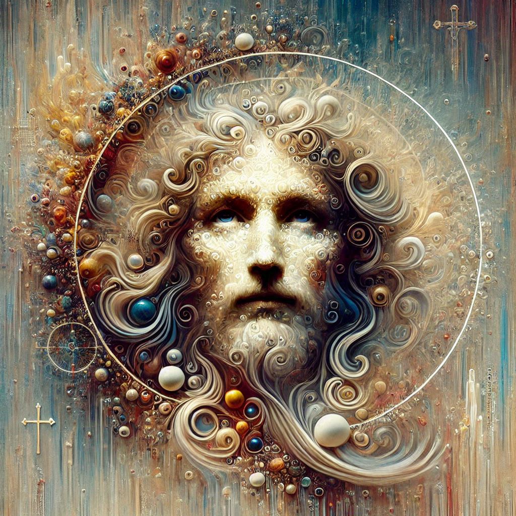 Dive into the Divine: Abstract Expressionism of Lord Jesus Christ