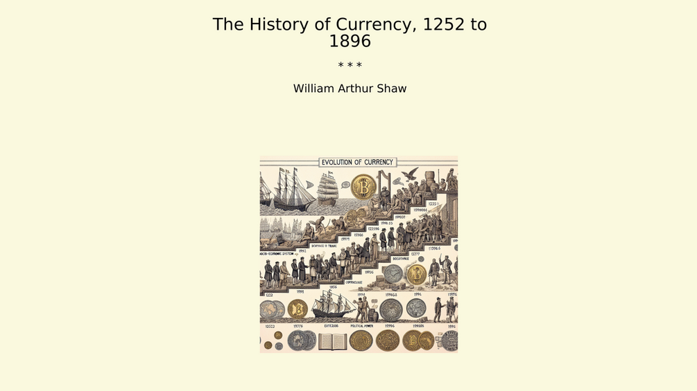 The History of Currency, 1252 to 1896