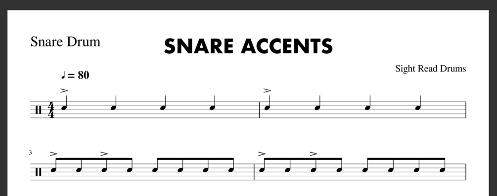 Snare Accents