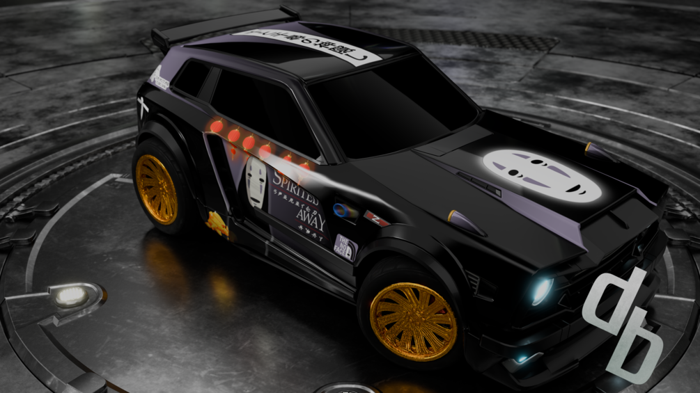 No Face - Spirted Away themed Fennec decal