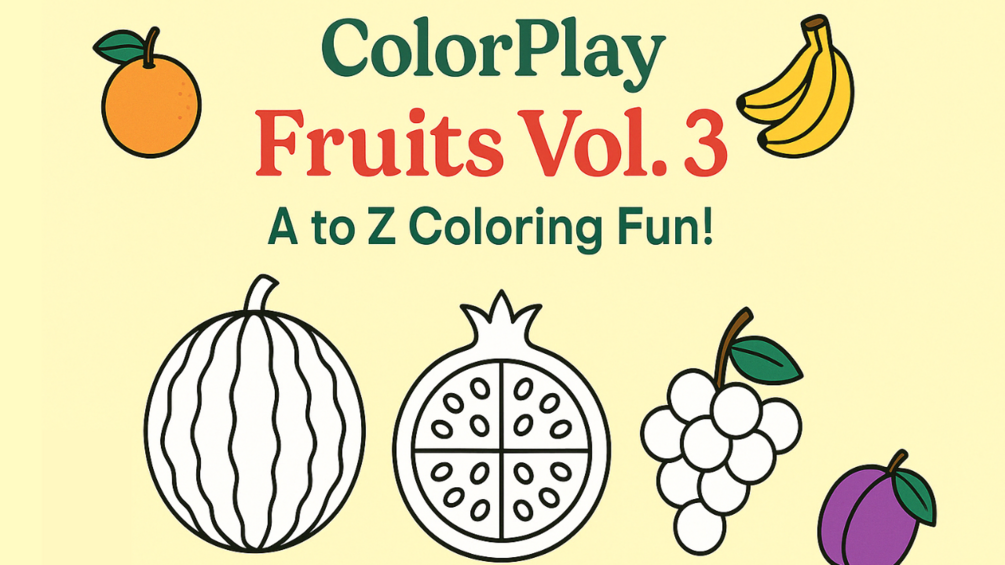 Fruits Colouring Book Vol.3 | Exotic Fruits | Printable Activity Book ...