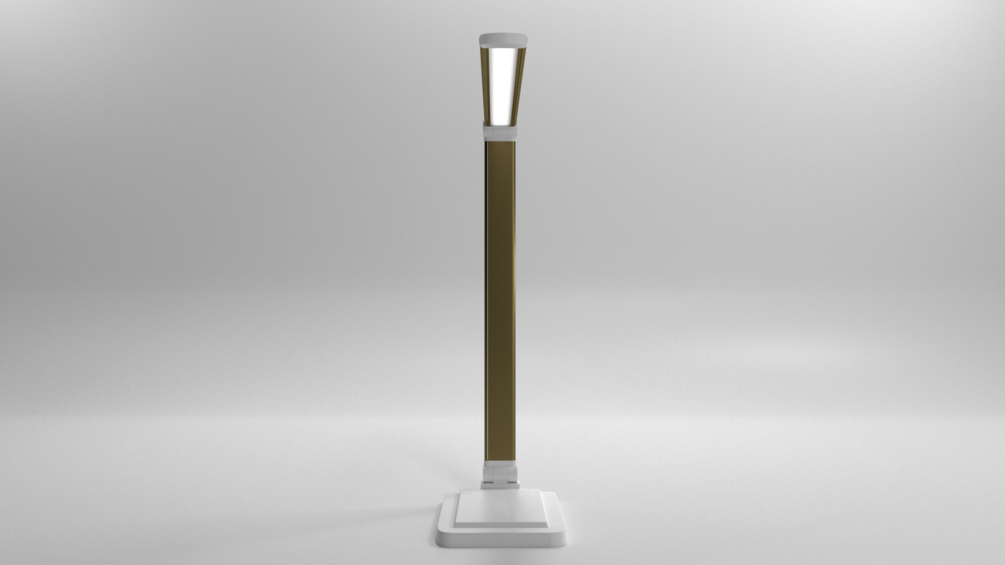 Lamp LED 3D model - Rigged - Maya 2018 - 2020