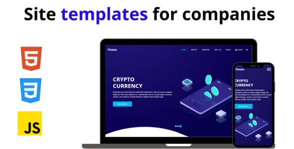 Company, agency or project presentation web templates, (html, css, js)