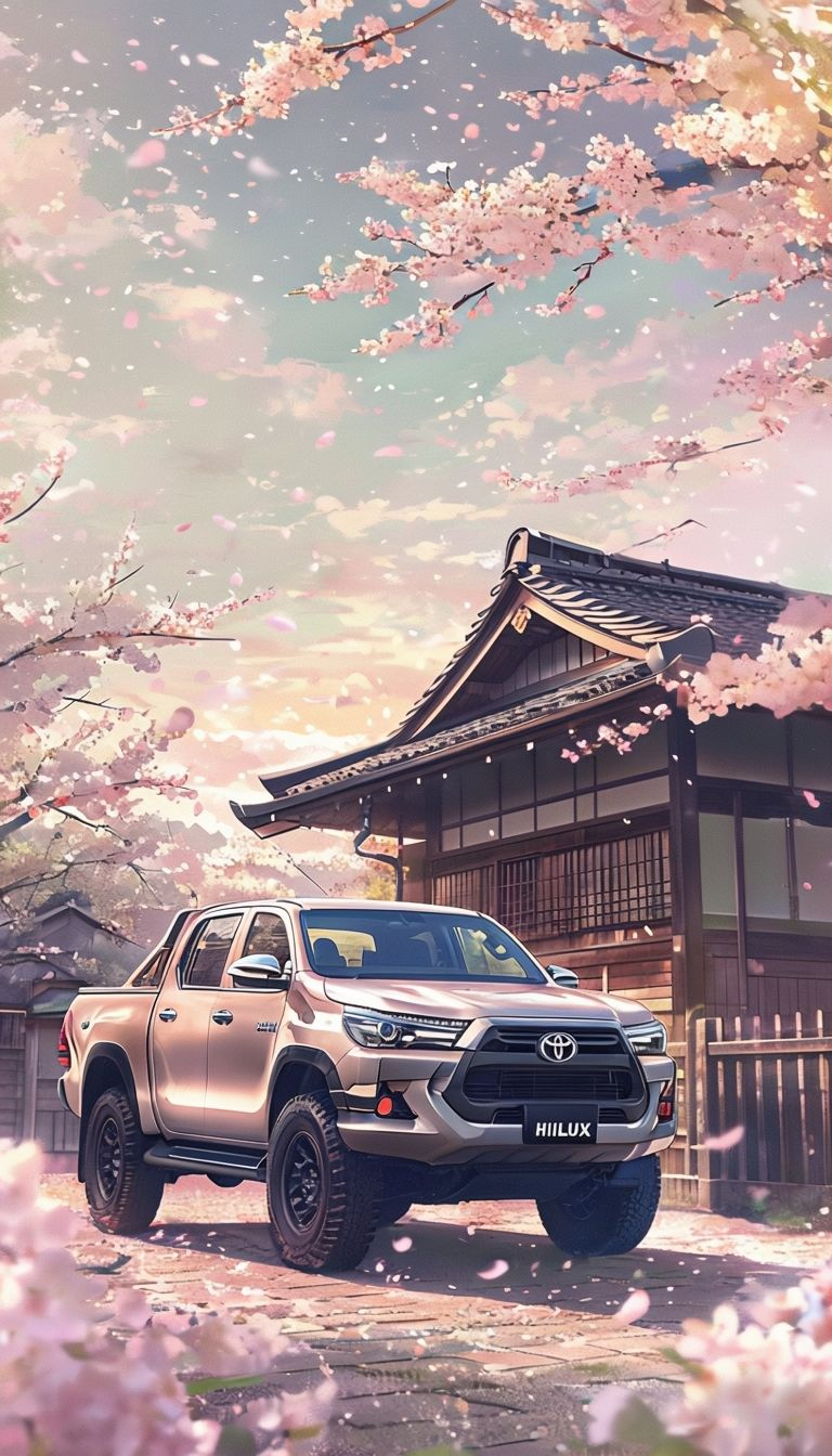Toyota Hilux: A Cinematic Journey through Anime Japan